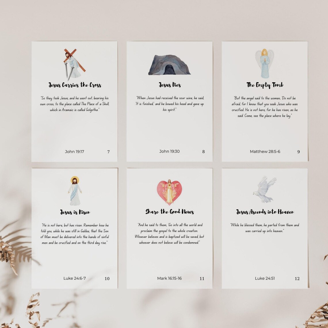 Easter Story Eggs Printable Activity for Kids, Christian Easter Cards ...