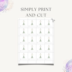 Printable Christmas Gift Tag Bundle Editable Canva Template - Etsy