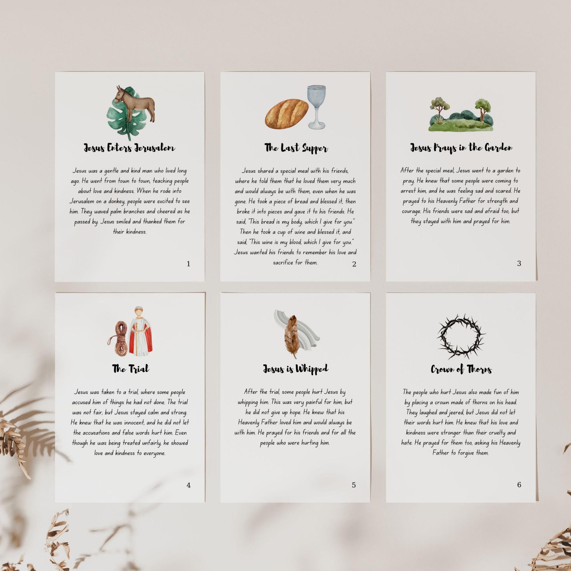 Easter Story Eggs Printable Activity for Kids, Christian Easter Cards ...