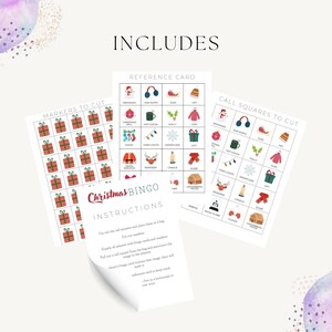 Christmas Bingo Cards Printable, 30 Unique Bingo Cards for Kids, Family ...