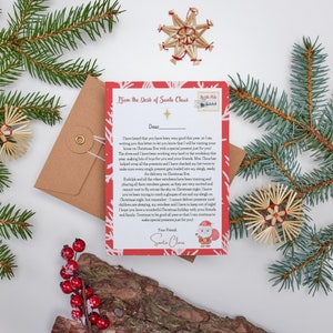 Christmas Wish List Printable, Letters for Santa Claus, Mail for Kids ...