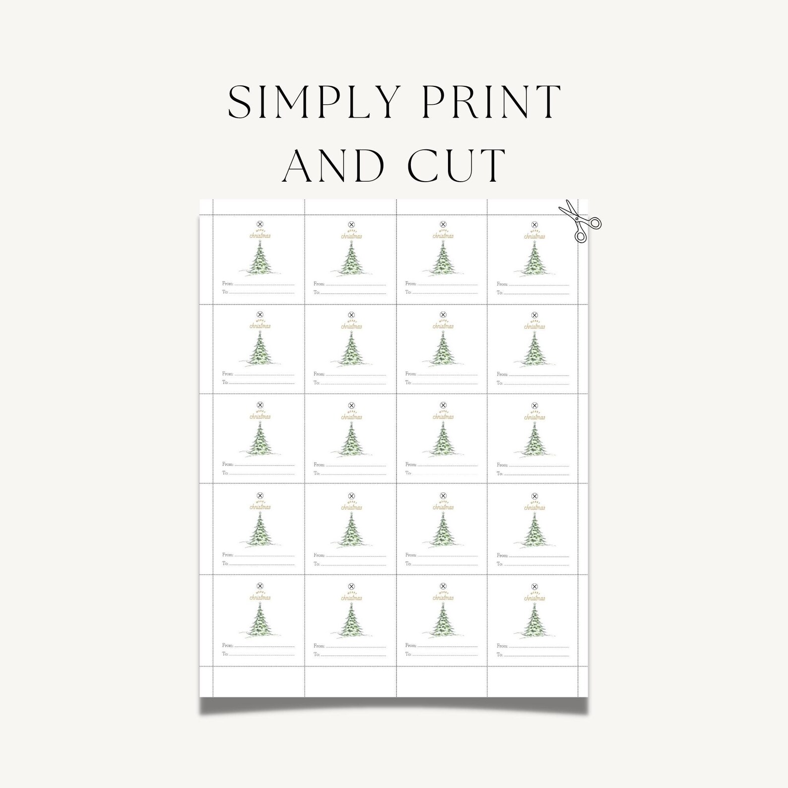 Printable Christmas Gift Tag Bundle, Editable Canva Template, Custom ...