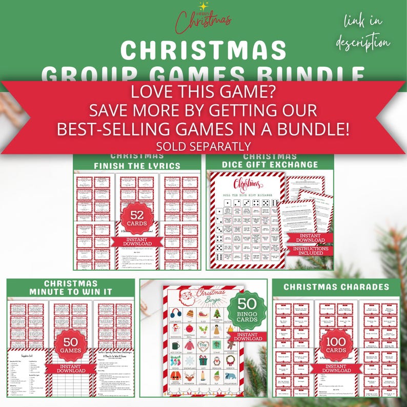 Christmas Song Game Finish the Lyrics, Party Games for Kids,family and ...