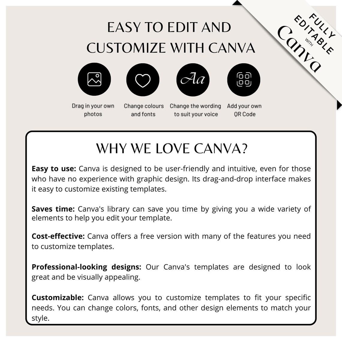 Printable Christmas Gift Tag Bundle, Editable Canva Template, Custom ...