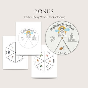 Easter Story Eggs Printable Activity for Kids, Christian Easter Cards ...