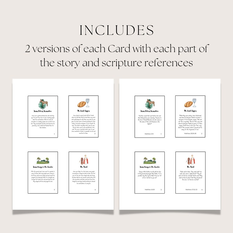 Easter Story Eggs Printable Activity for Kids, Christian Easter Cards ...