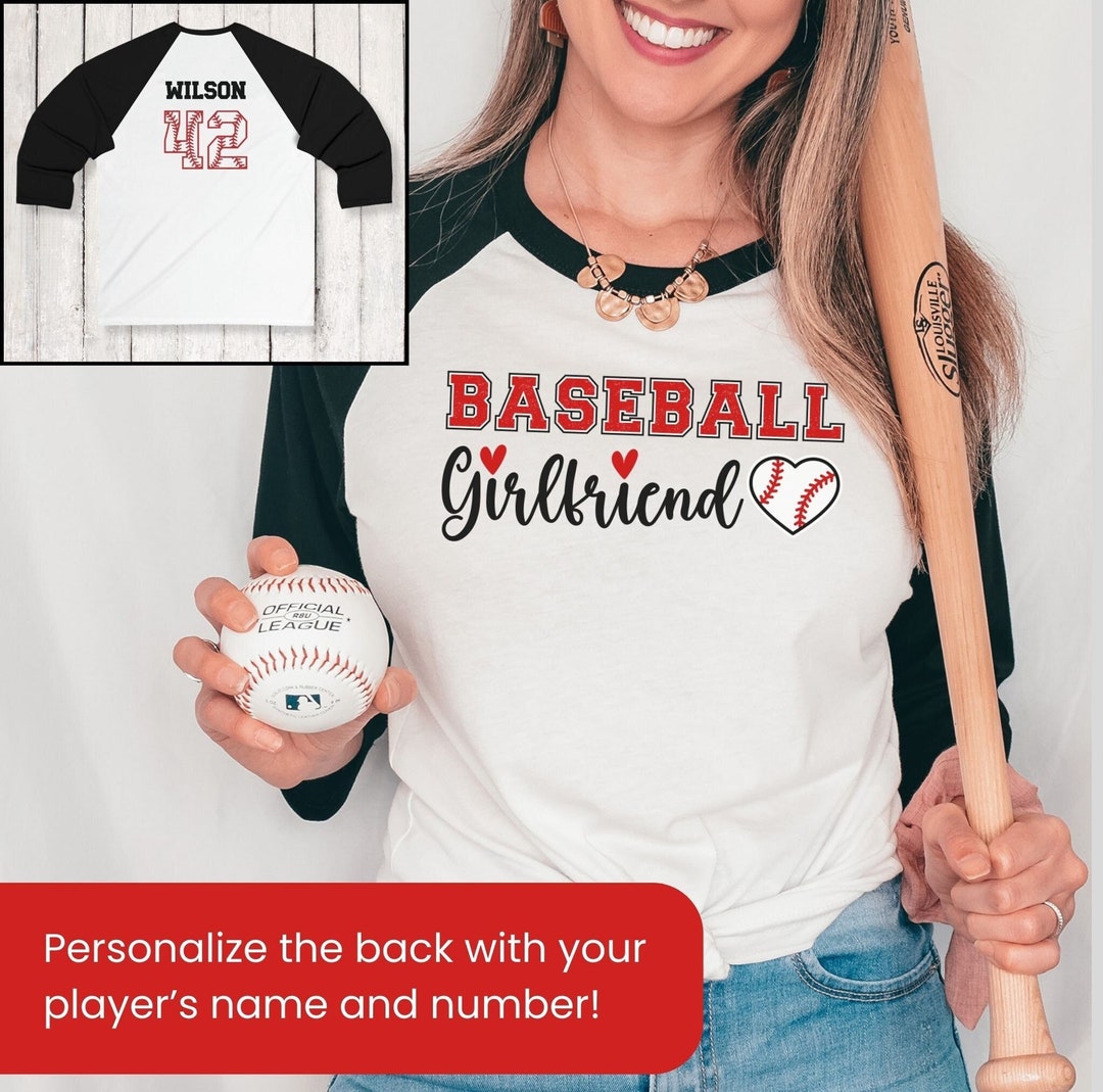 Personalized Baseball Girlfriend Shirt, Custom Baseball Jersey ...
