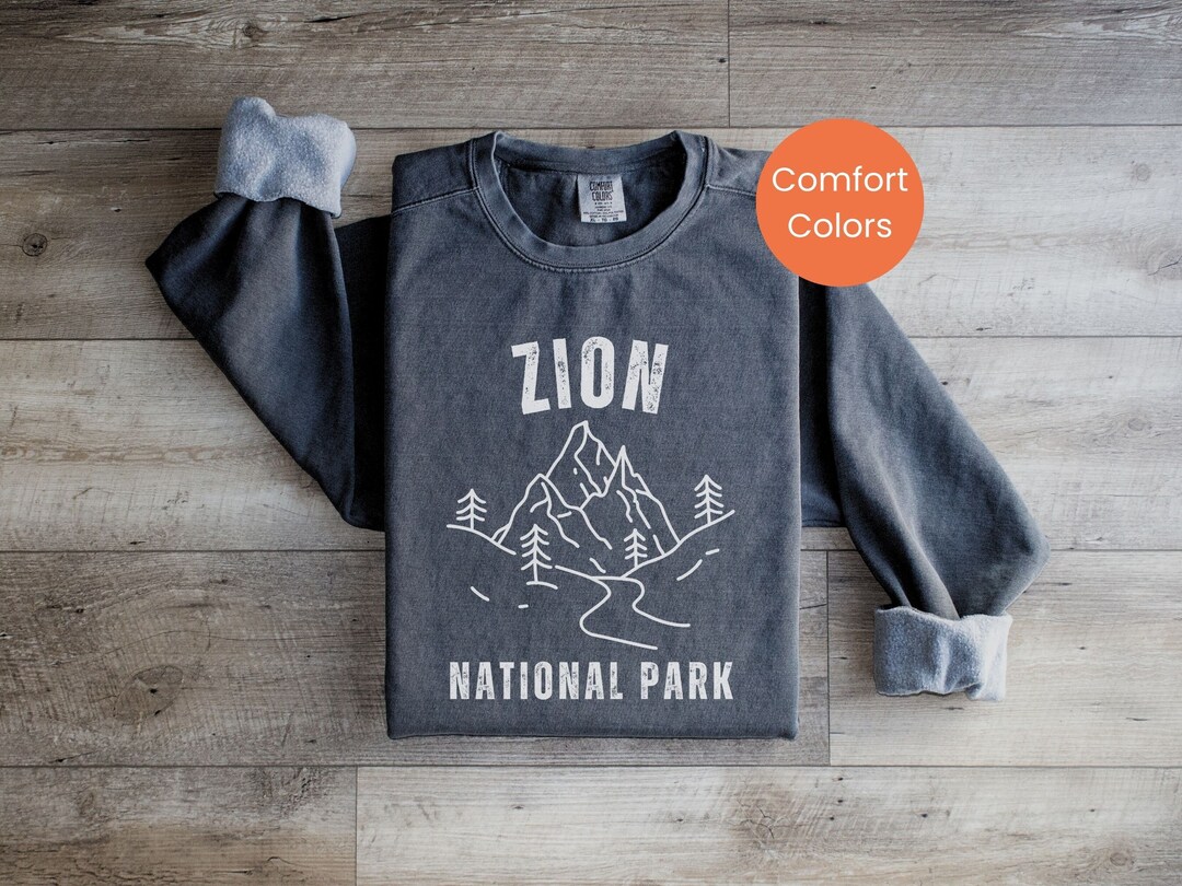 Comfort Colors Zion National Park Sweatshirt, Zion Gift, Utah Shirt ...