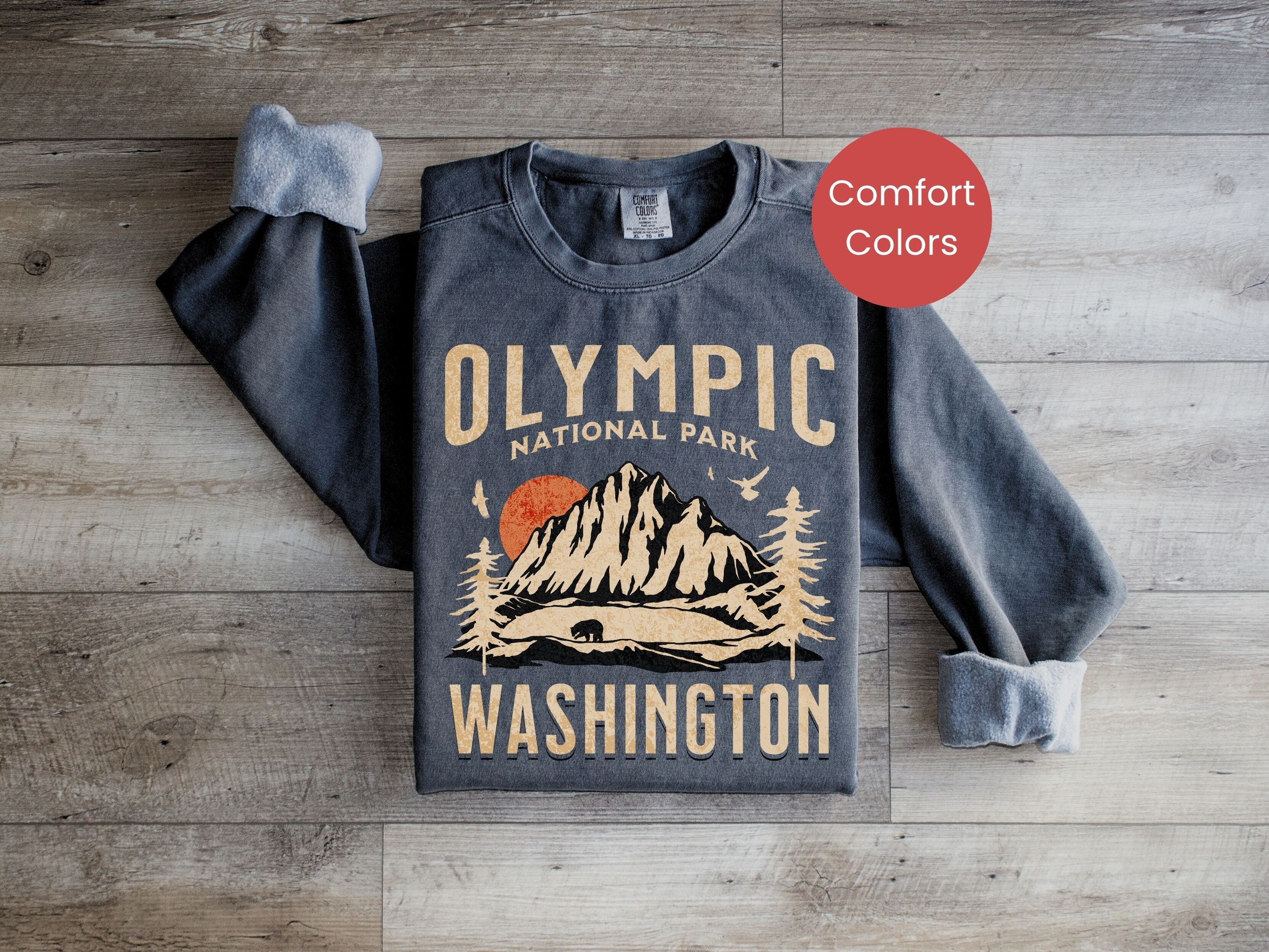 Olympic National Park Sweatshirt, Washington Sweatshirt, Travel ...