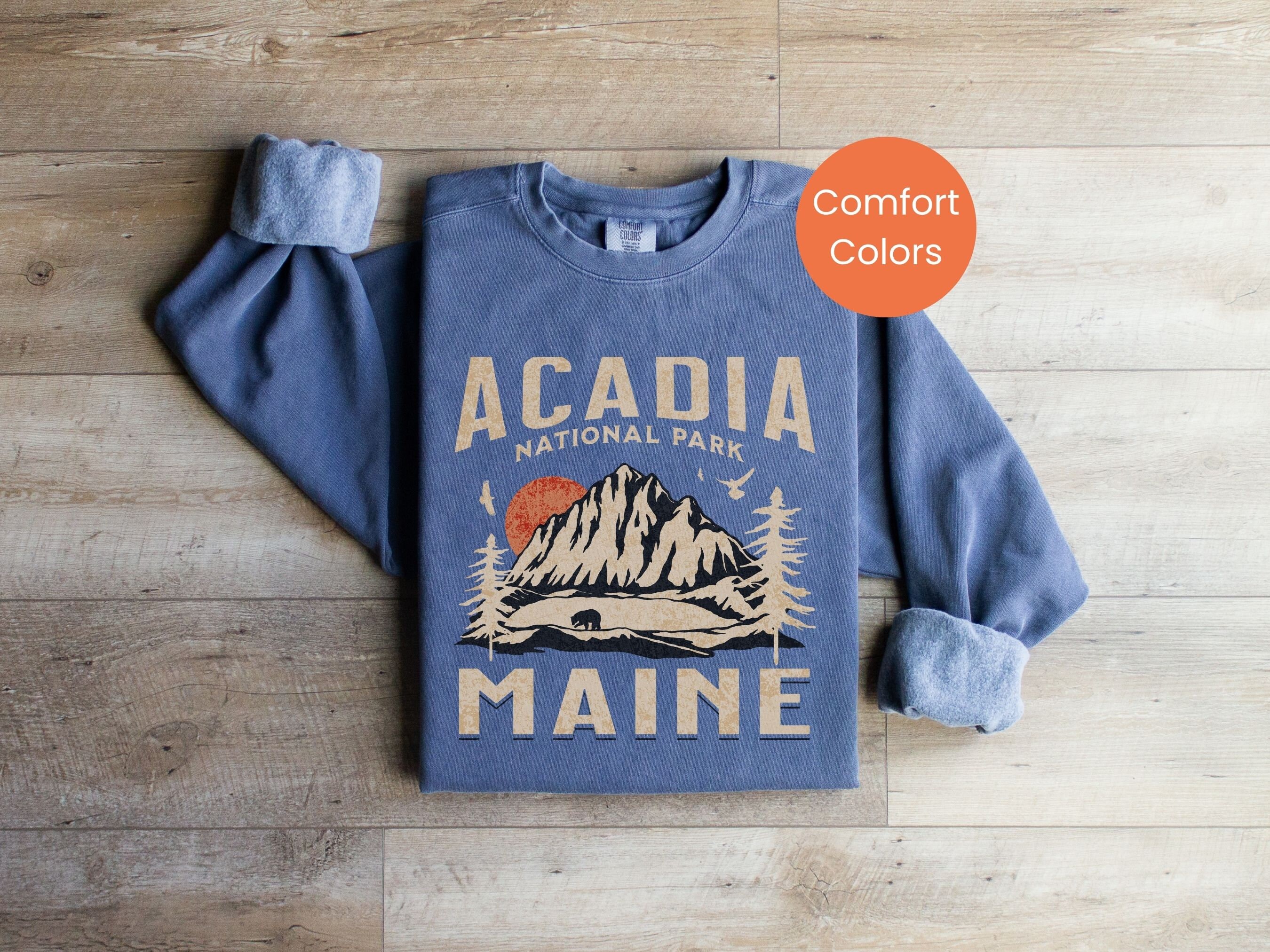 Acadia National Park Sweatshirt, Maine Gifts, Maine Souvenir, Acadia NP ...