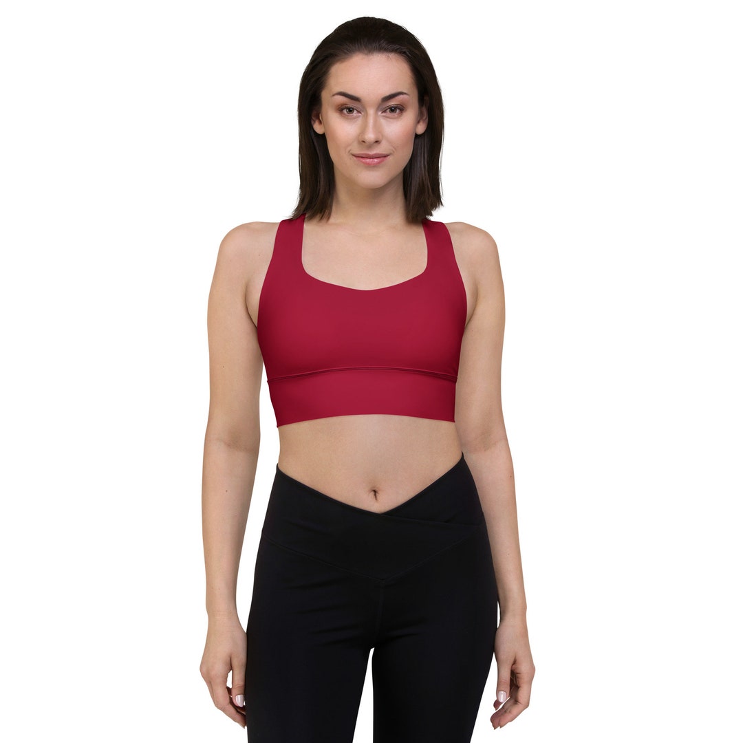 WOMEN SPORTS BRA Fitness Long Line Sports Bra Women Active Wear Workout ...