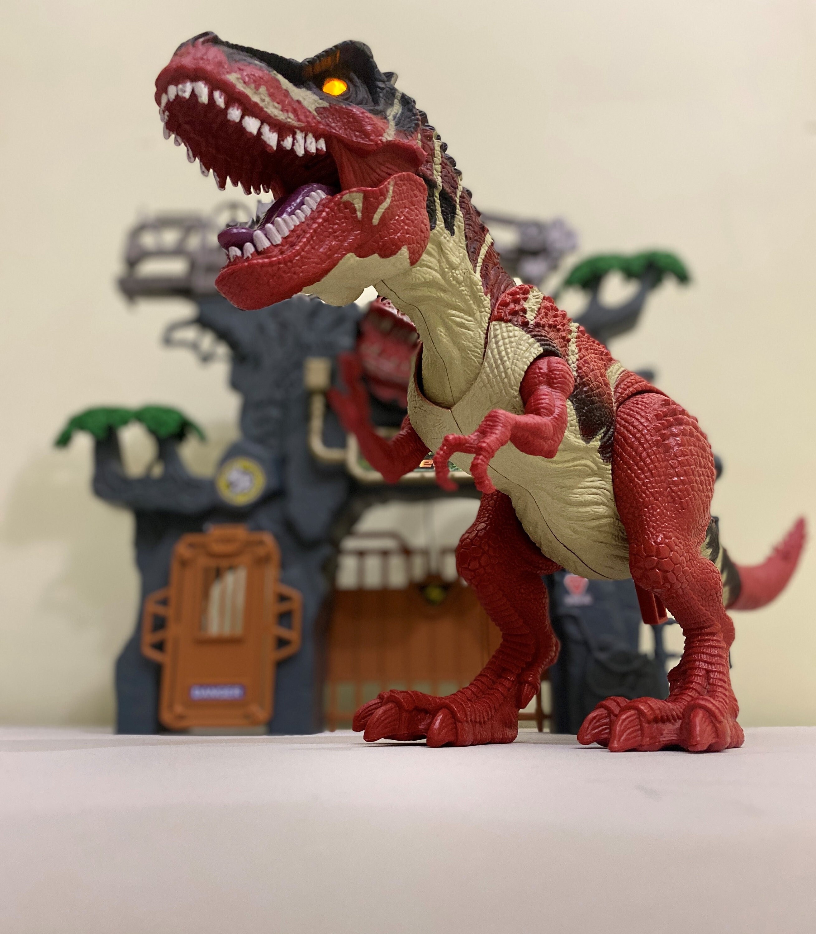 2008 Chap Mei Red Devil T-rex Dinosaur Action Figure Toys R Us - Etsy ...