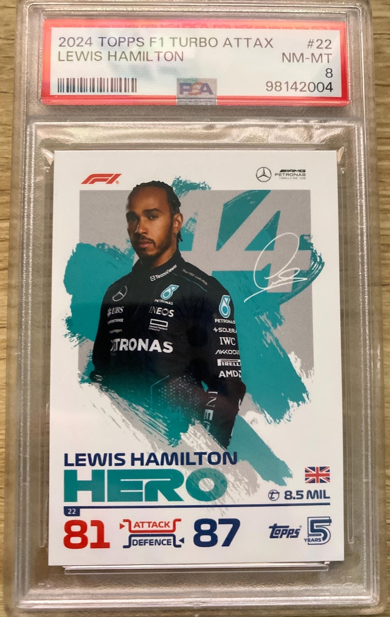Lewis Hamilton 2024 Topps F1 PSA Graded Card - Etsy