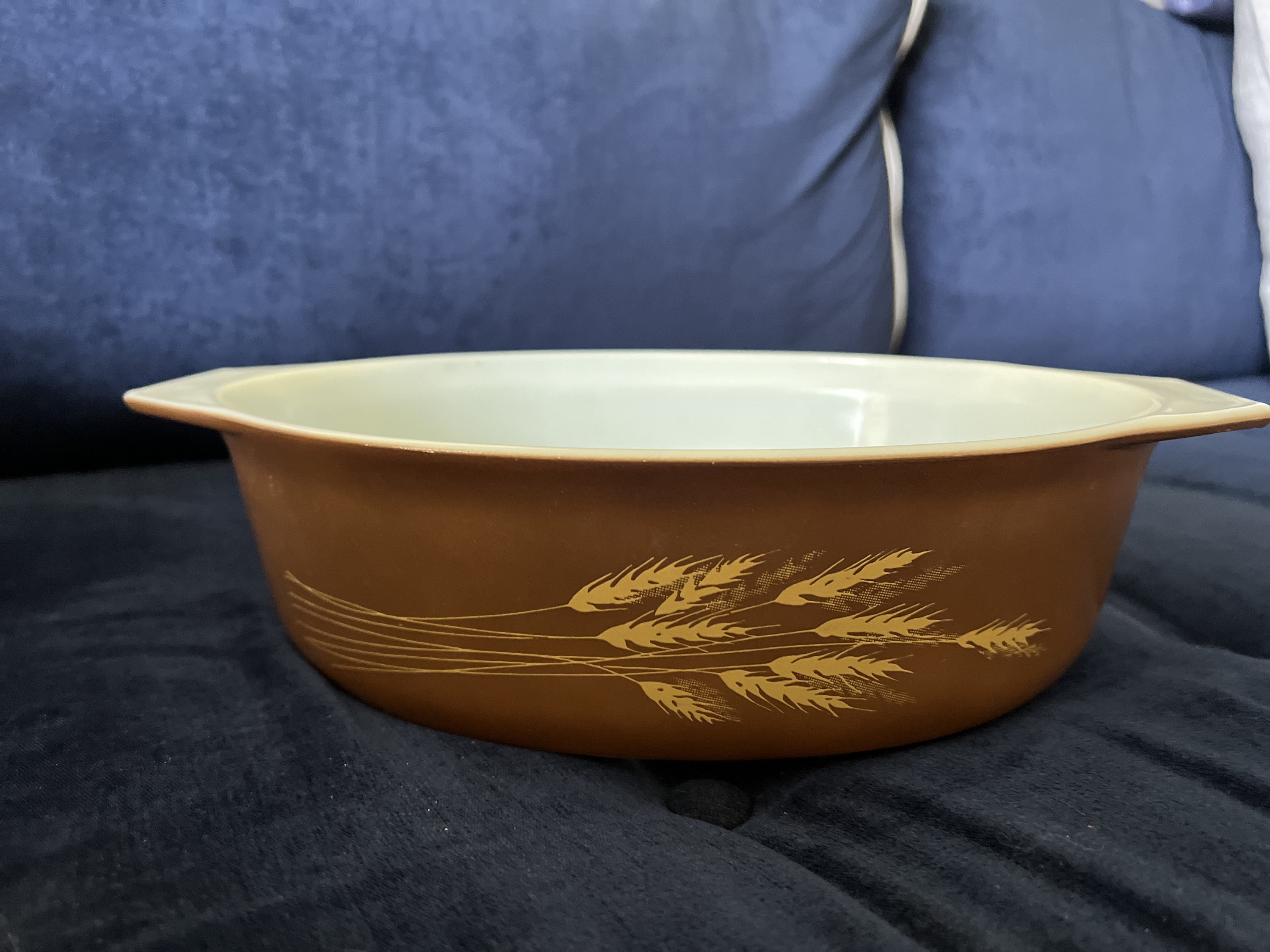 Vintage Pyrex Pre-autumn Harvest Wheat 1978 Promotional Casserole Dish ...