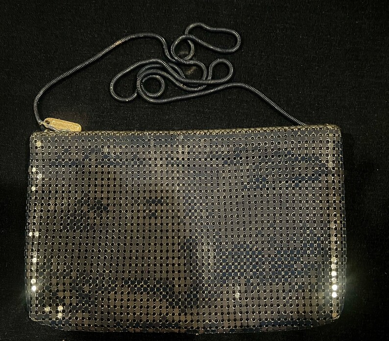 Vintage Carla Marchi Womens Carla MARCHI Navy Mesh Shoulder/crossbody ...