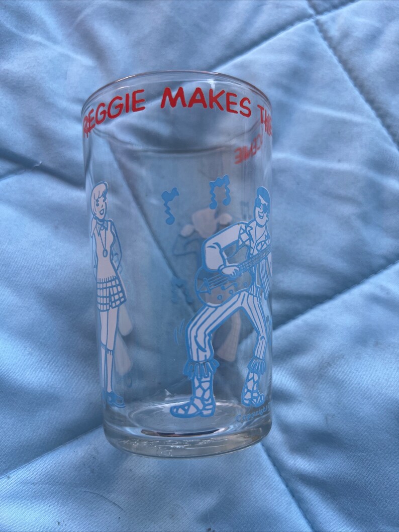 Vintage 1970s Archie Comic Collector Glass Jughead Reggie Makes the Scene - Etsy