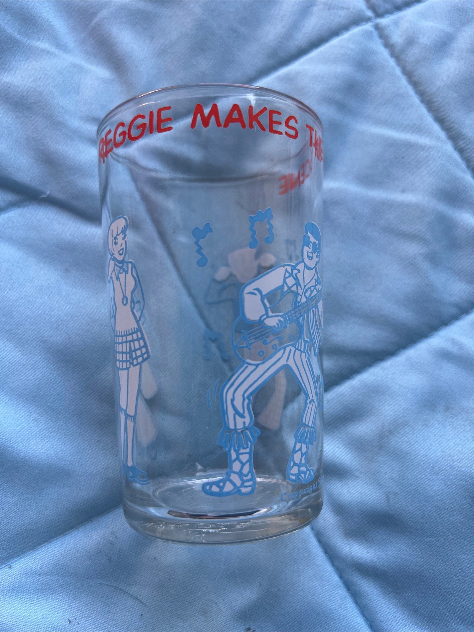 Vintage 1970s Archie Comic Collector Glass Jughead Reggie Makes the ...