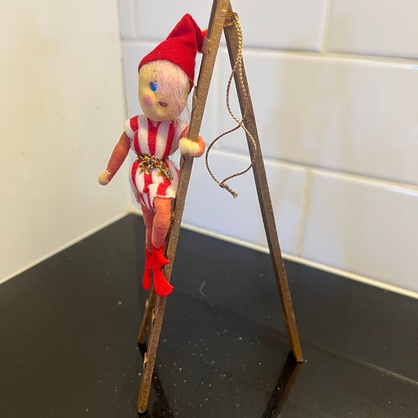 Elf Climbing Christmas Ladder - Etsy