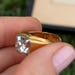 Vintage Men's LIND 14k HGE Ring Electro Gold Platead & Cubic Zirconia ...