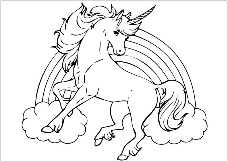 Magical Unicorn Coloring Pages - Printable PDF for Kids and Adults | 5 ...
