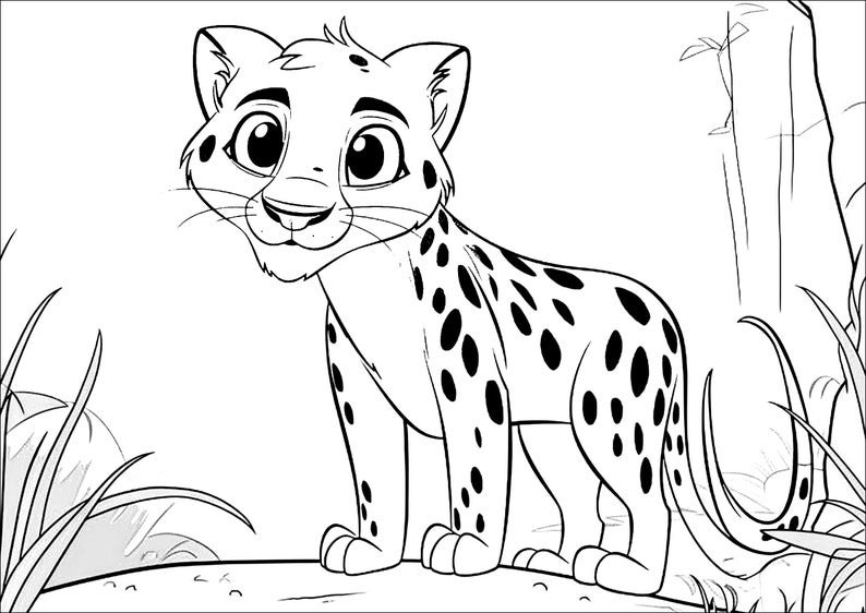 Wild Animals Coloring Pages - Printable PDF for Kids and Adults | 10 ...