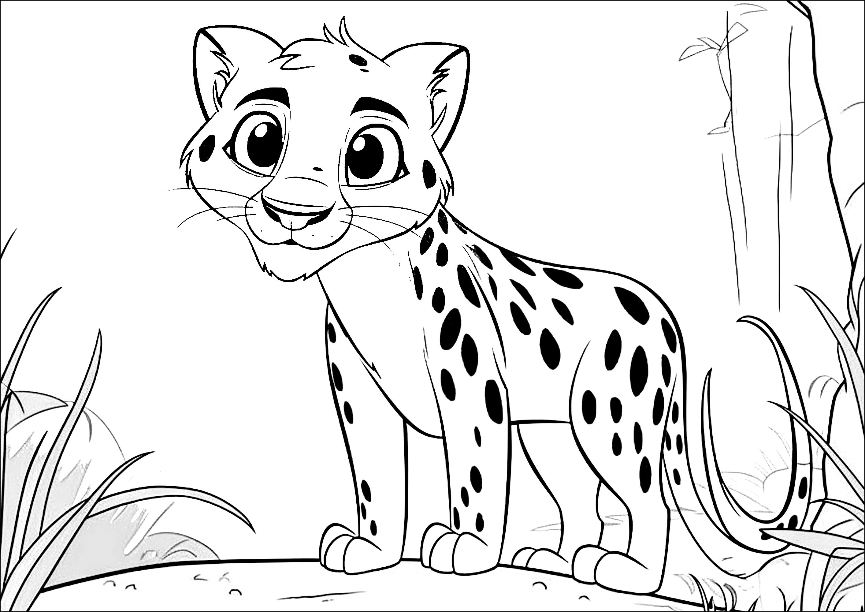 Wild Animals Coloring Pages Printable PDF for Kids and Adults 10 Unique ...