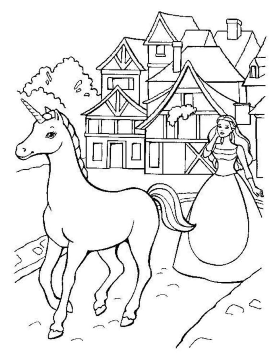 Magical Unicorn Coloring Pages - Printable PDF for Kids and Adults | 5 ...