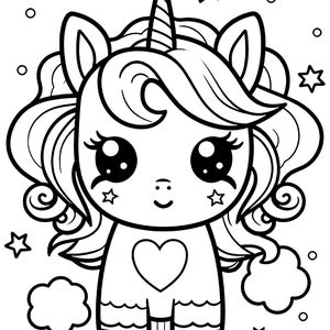 Magical Unicorn Coloring Pages - Printable PDF for Kids and Adults | 5 ...