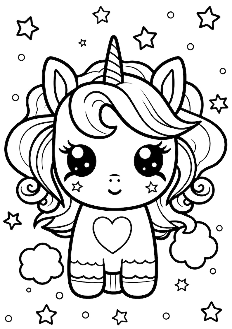 Magical Unicorn Coloring Pages - Printable PDF for Kids and Adults | 5 ...