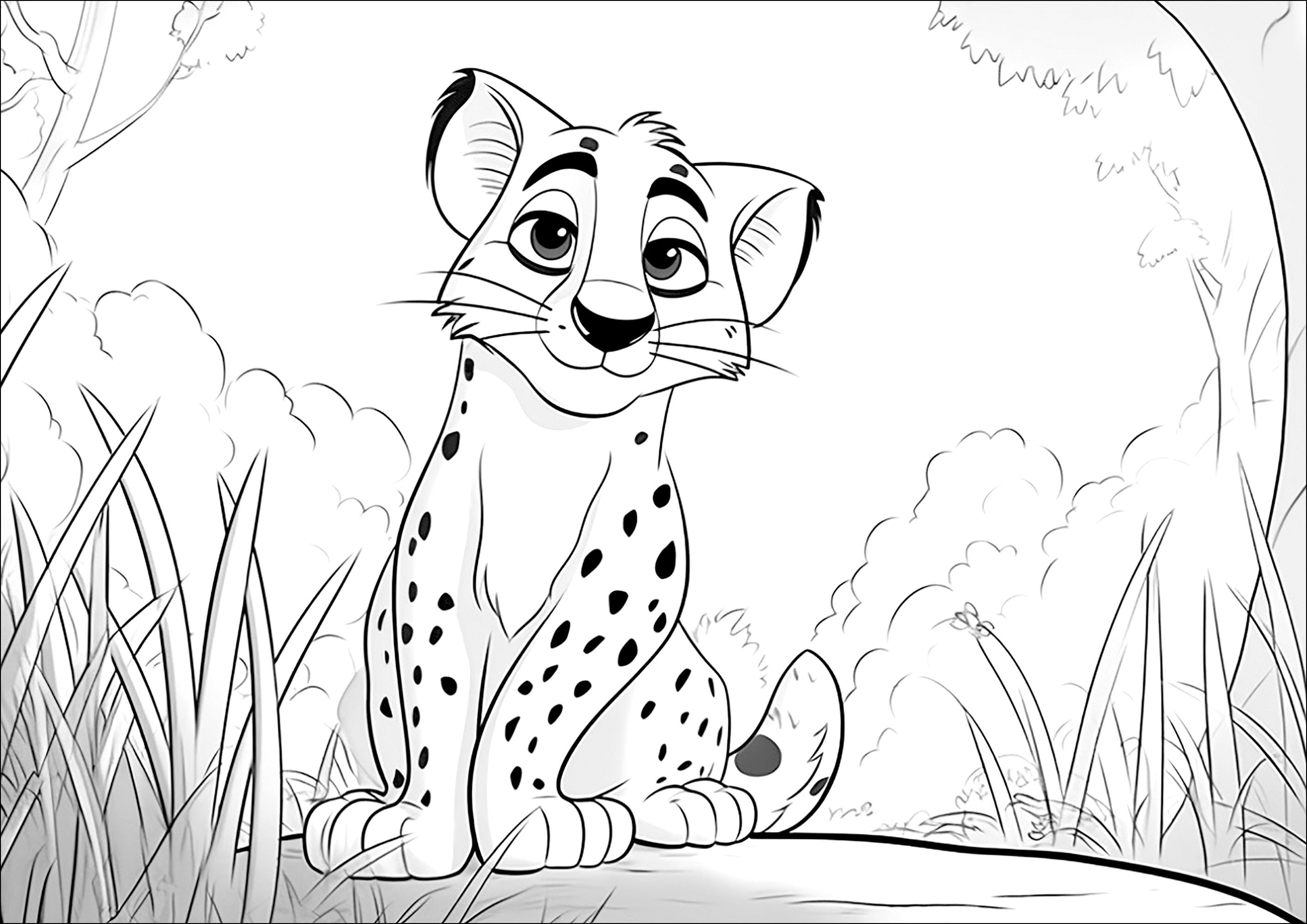 Wild Animals Coloring Pages Printable PDF for Kids and Adults 10 Unique ...