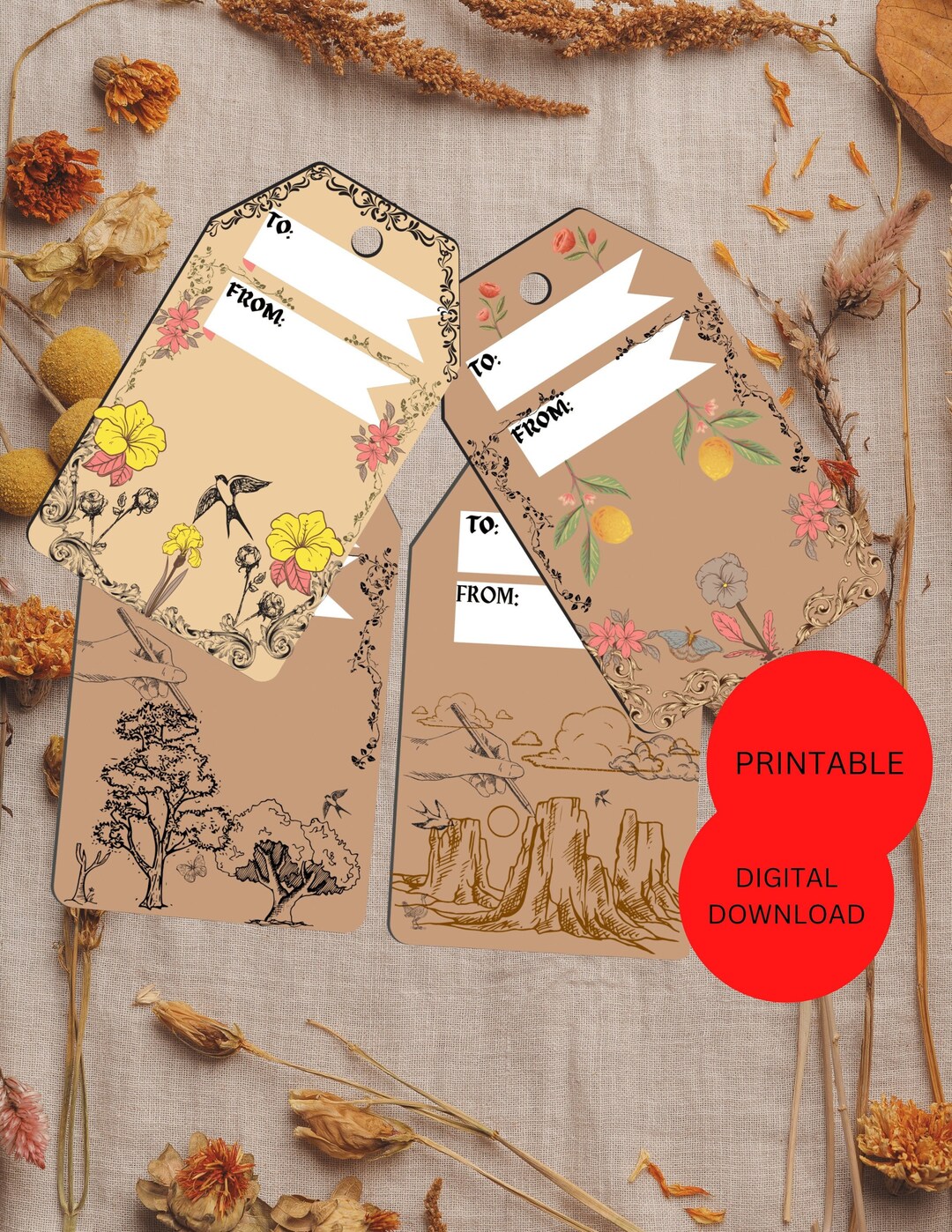 Printable Gift Tags With Beautiful Designs Your Family Will Love ...