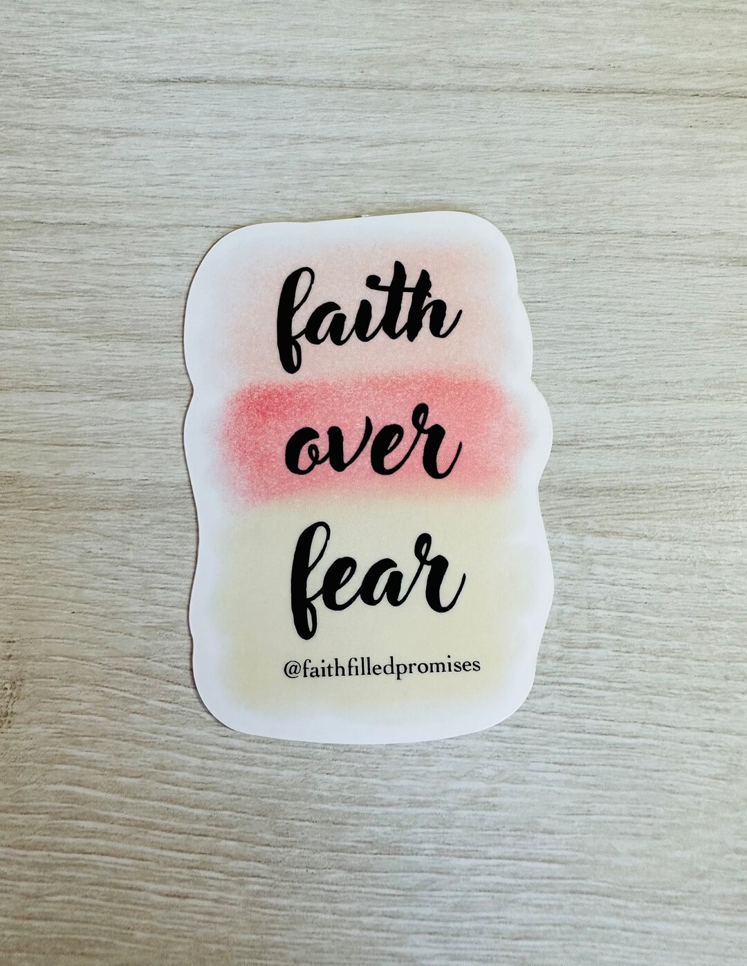 Faith Over Fear Sticker - Etsy