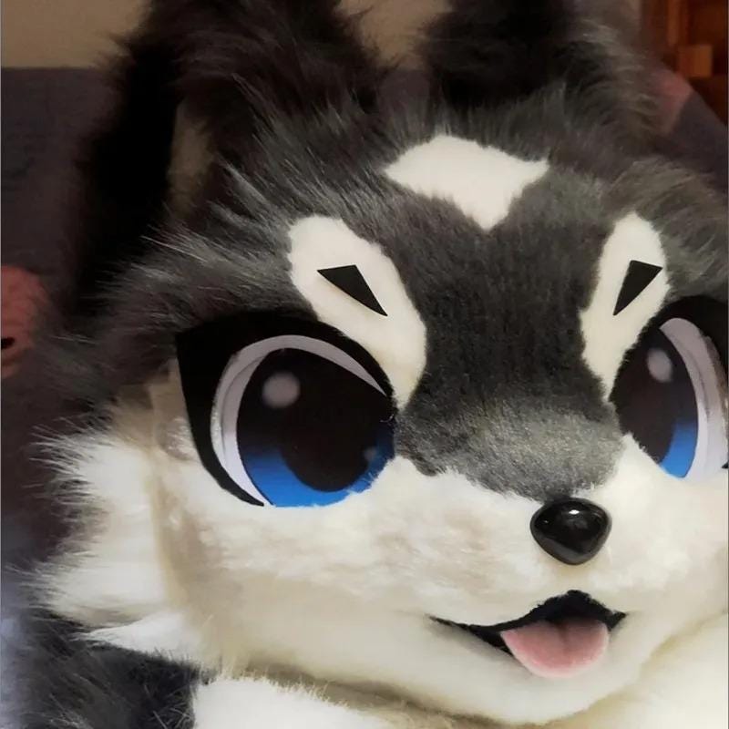 Pre-made Partial Wolf Fursuit Full Body Fursuit Feet Paws Handmade ...