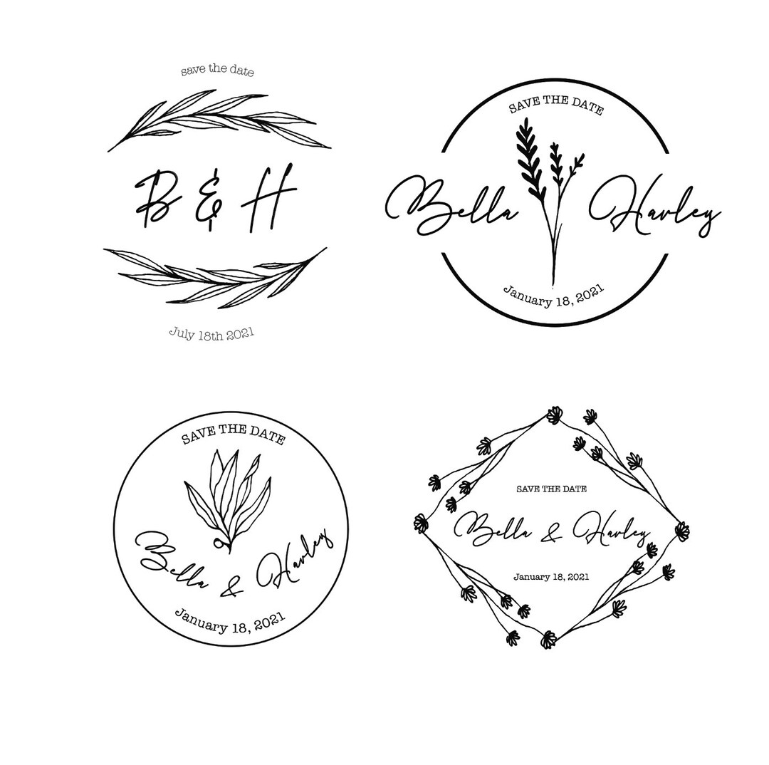 Custom Wedding Logo Bespoke Wedding Name Logo Wedding Invitation - Etsy