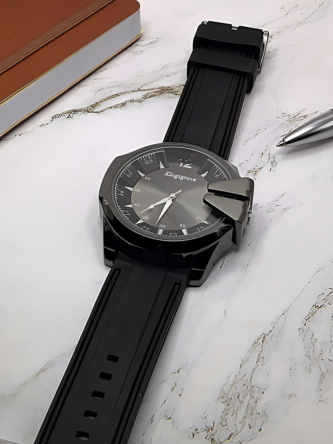 Quartz Watches for Men Stainless Steel Luxury Signature - Etsy