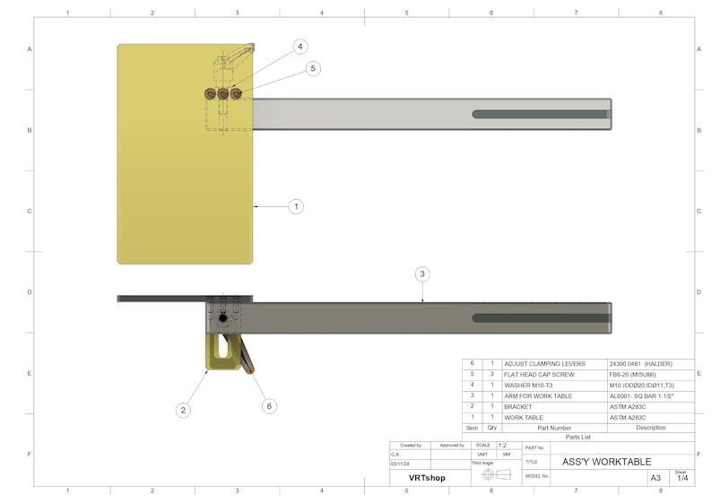 No-weld 2x72 Tilting Belt Grinder Plans (metric) – With Ratcheting ...