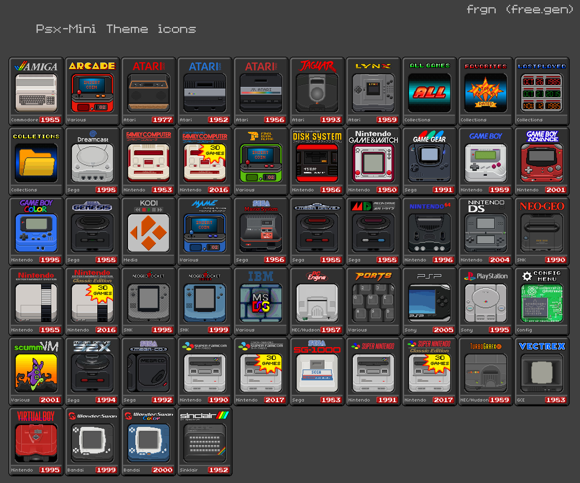 ATARI Retro Full Collection Games for Raspberry, Odroid, Retropie ...