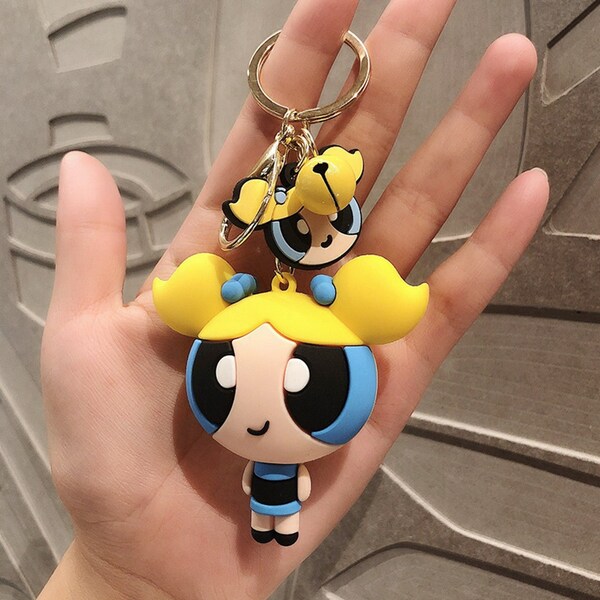 Bubbles Powerpuff Girls Keychain - Etsy