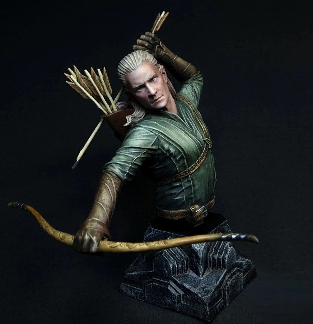Legolas LOTR Painted Figure Legolas Bust Battle of - Etsy