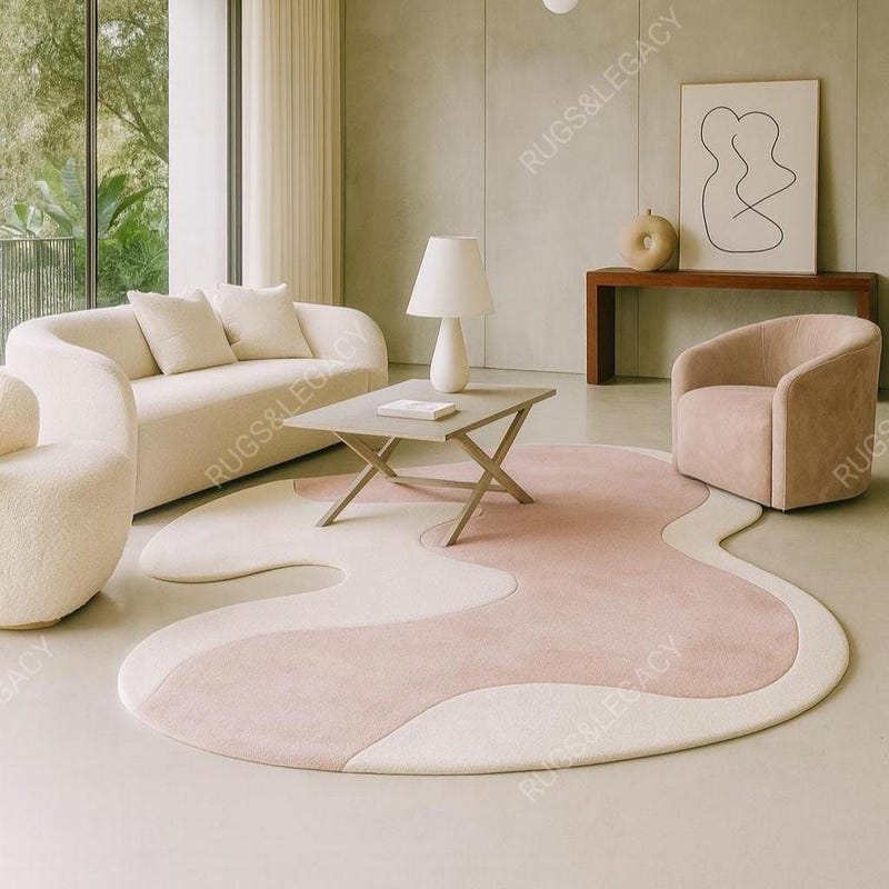 4x6 Rug Blush - Etsy