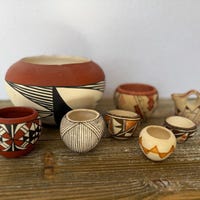 Emil Chino Acoma Pueblo Native American Hand Painted Signed New Mexico ...