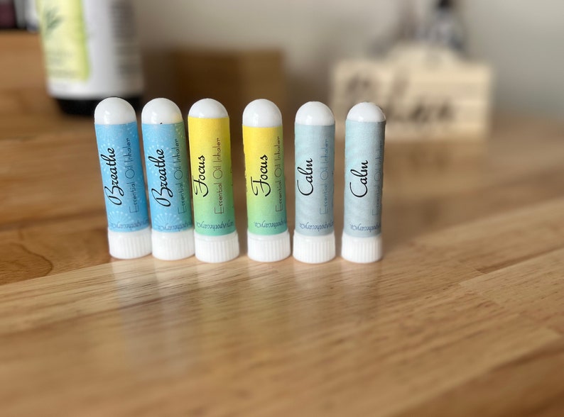 Aromatherapy Nasal Inhaler. Pure Organic Essential Oils, Pocket Size ...