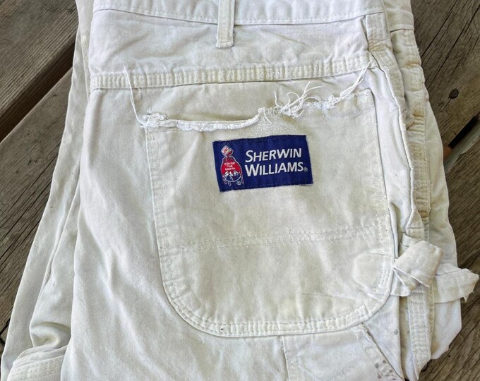 Vintage Dickies Sherwin Williams White Cotton Painter Pants 38x30 - Etsy