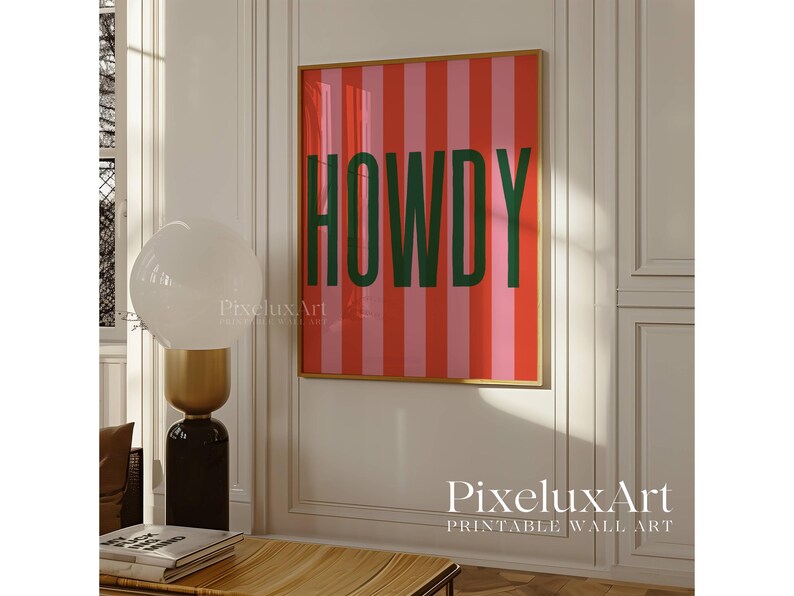 Howdy Poster, Howdy Decorations, Howdy Print, Howdy Wall Art Prints ...