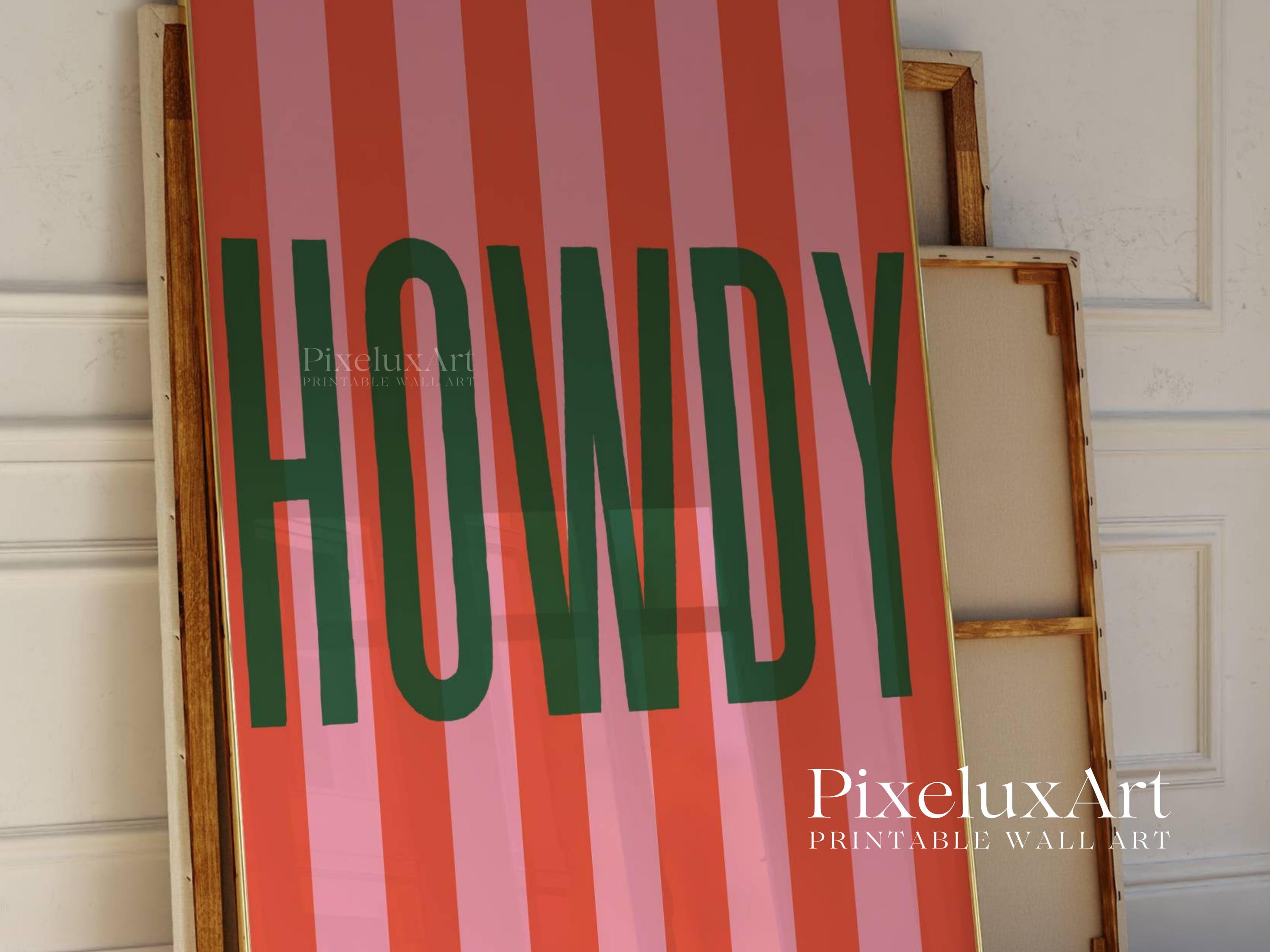 Howdy Poster, Howdy Decorations, Howdy Print, Howdy Wall Art Prints ...