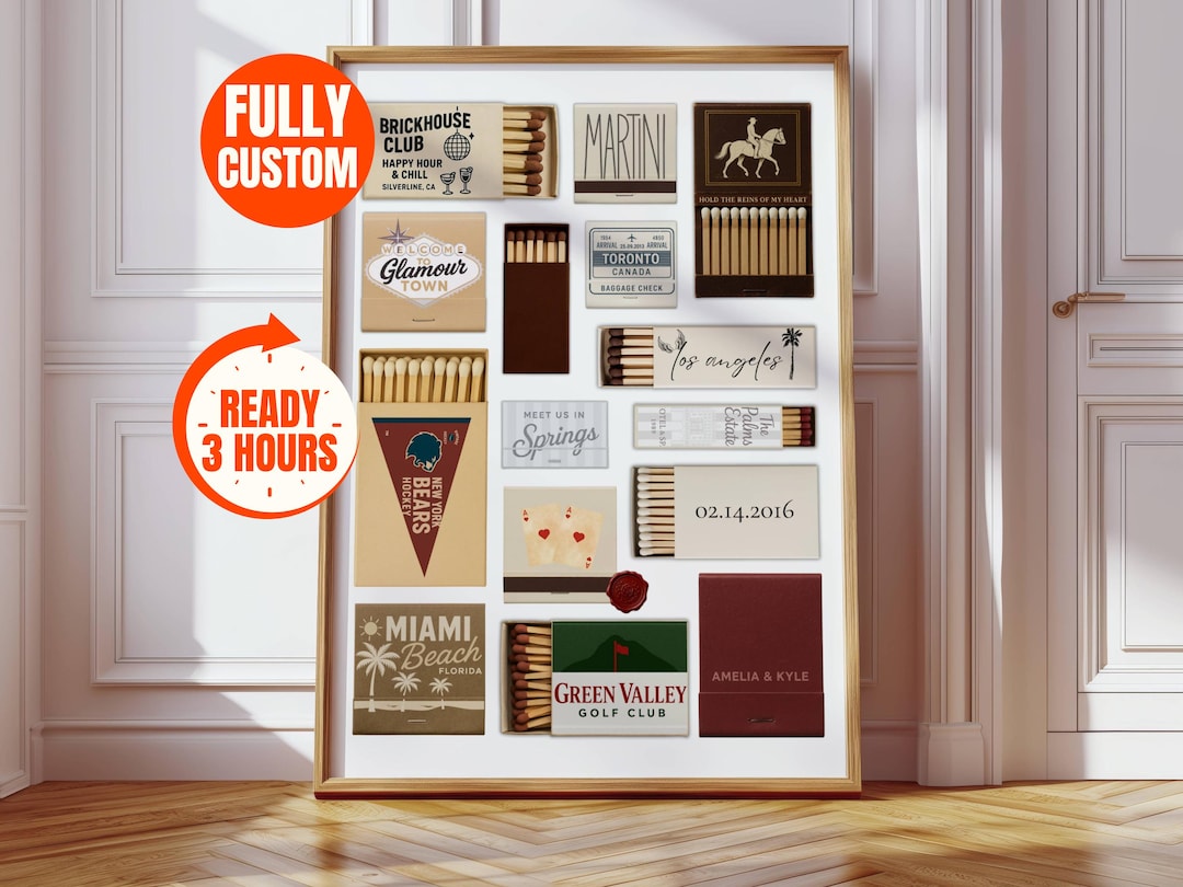 Custom Matchbox Art – Personalize Anniversary Gift, Cute Custom ...