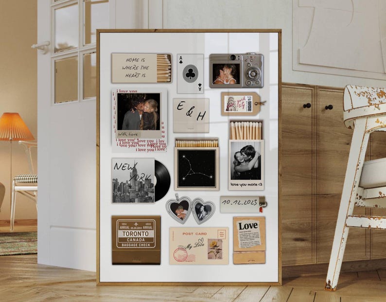 Custom Matchbook Art Canva Template • Anniversary Gifts • DIY ...