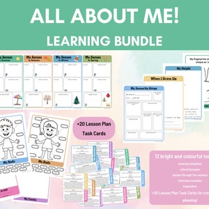 Preschool Printable All About Me Lesson Bundle - Etsy
