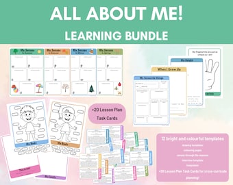 All About Me Theme Bundle, All About Me Preschool Activities, All About ...