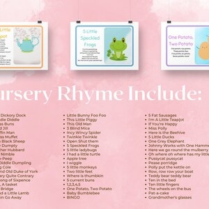 Classroom Printable Nursery Rhyme Cards - Etsy